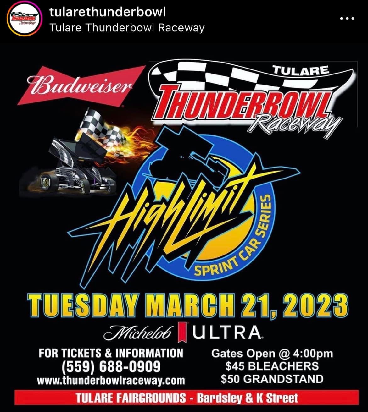 Sonoma Raceway to sponsor High Limit Racing Season Opener at Thunderbowl Raceway – Thunderbowl ...